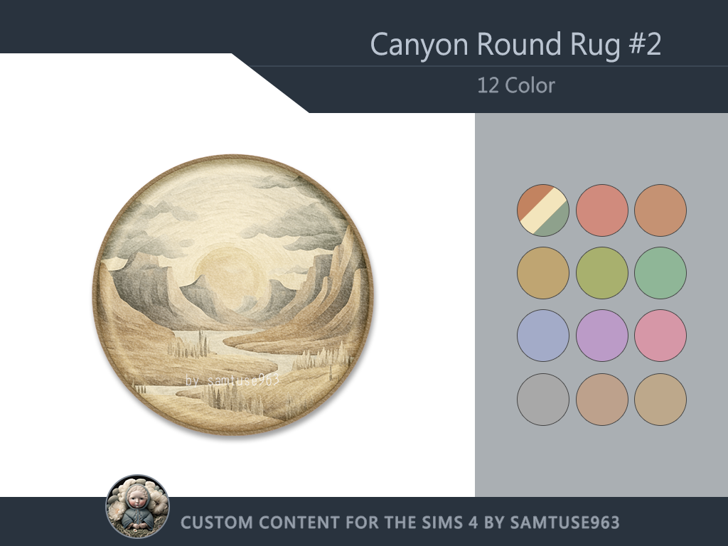 Canyon Round Dance Rug #2 Samtuse963 - The Sims 4 Build / Buy - CurseForge