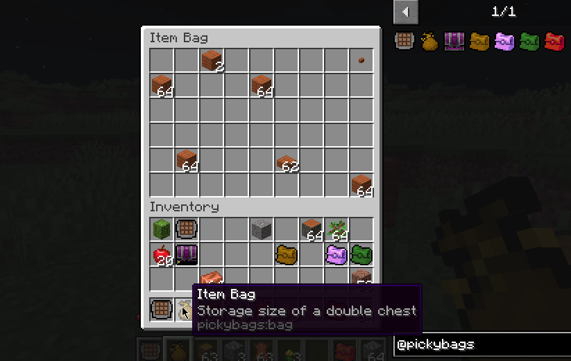 Picky Bags Screenshots - Mods - Minecraft