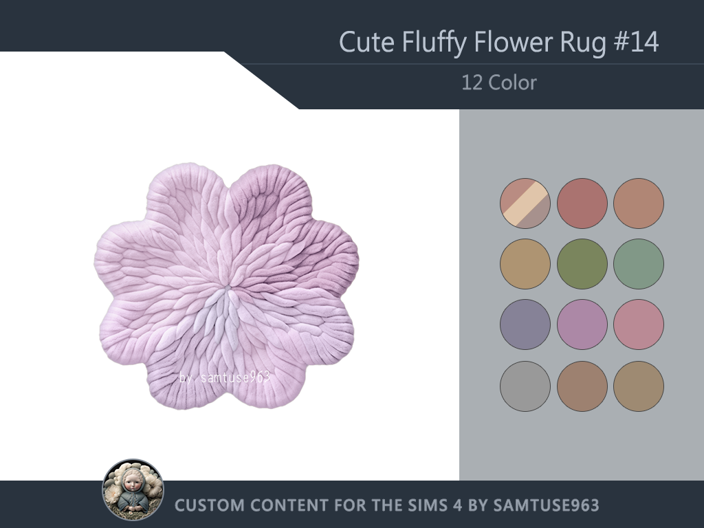 Cute Fluffy Flower Dance Rug #14 Samtuse963 - Screenshots - The Sims 4 ...