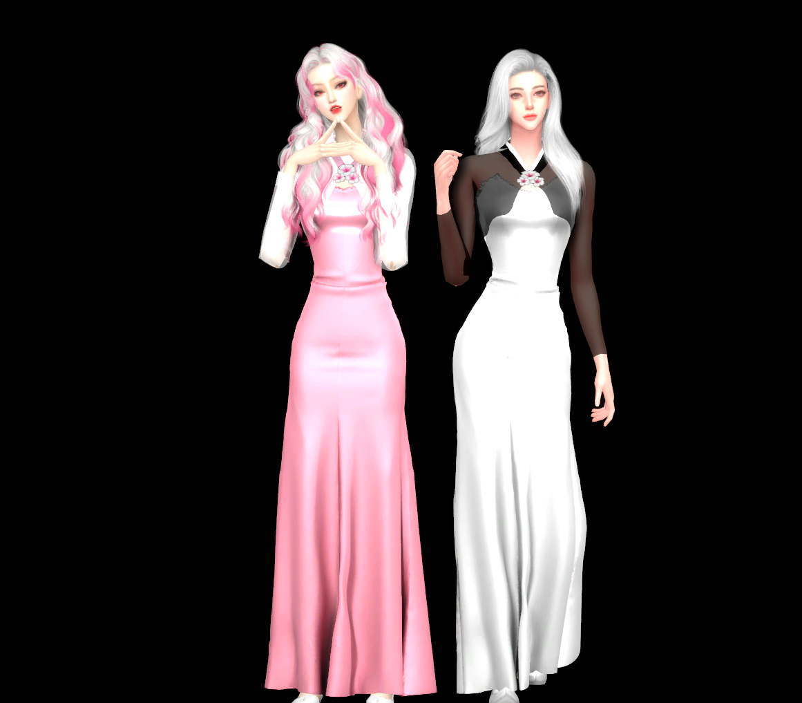 [simna] Baekmae Dress - Gallery - The Sims 4 Create a Sim - CurseForge
