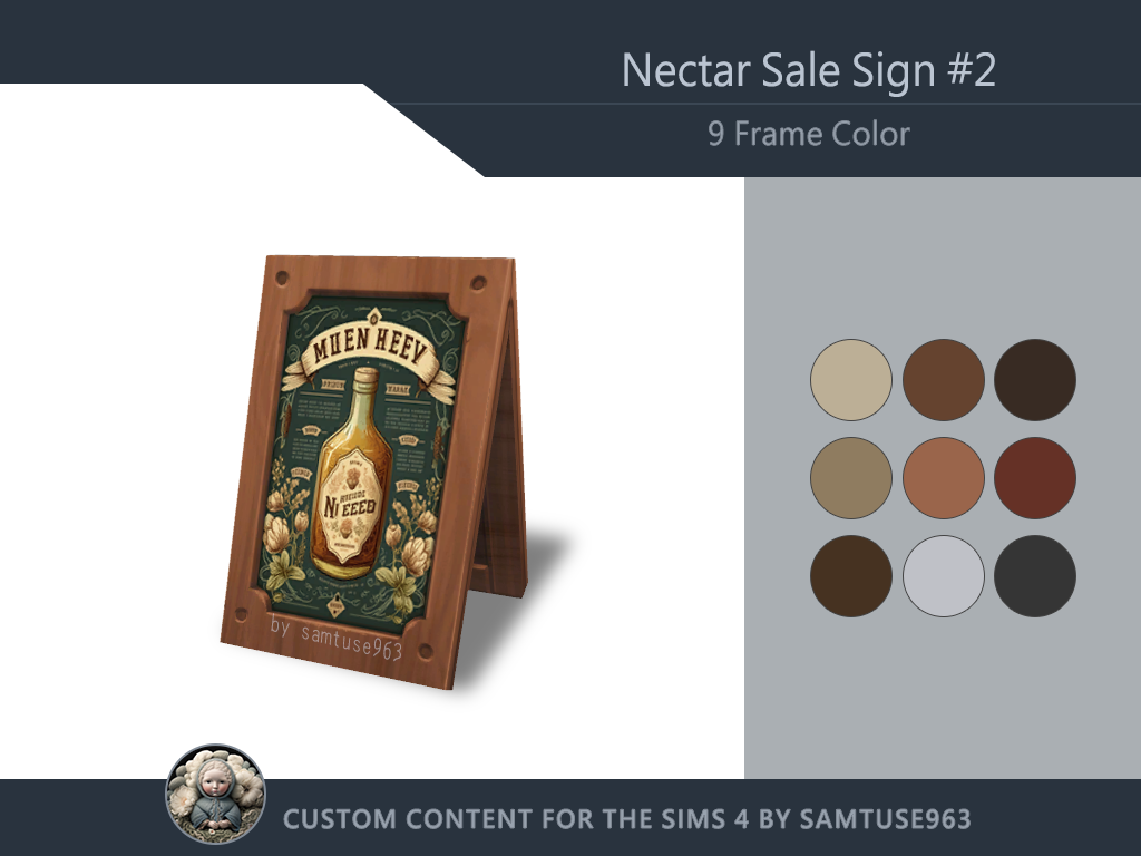 Nectar Sale Wooden Sign #2 Samtuse963 - Screenshots - The Sims 4 Build ...