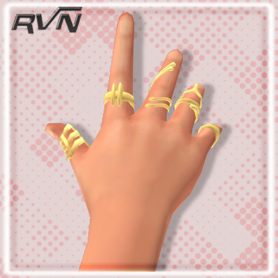 Left Sophistacated Full Finger Ring Set - Gallery - The Sims 4 Create a ...