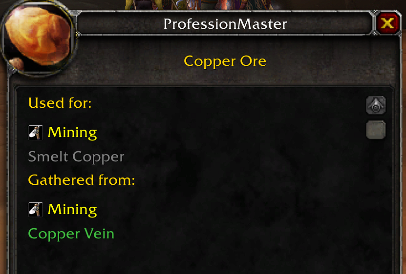 ProfessionMaster - Gallery - World of Warcraft Addons - CurseForge