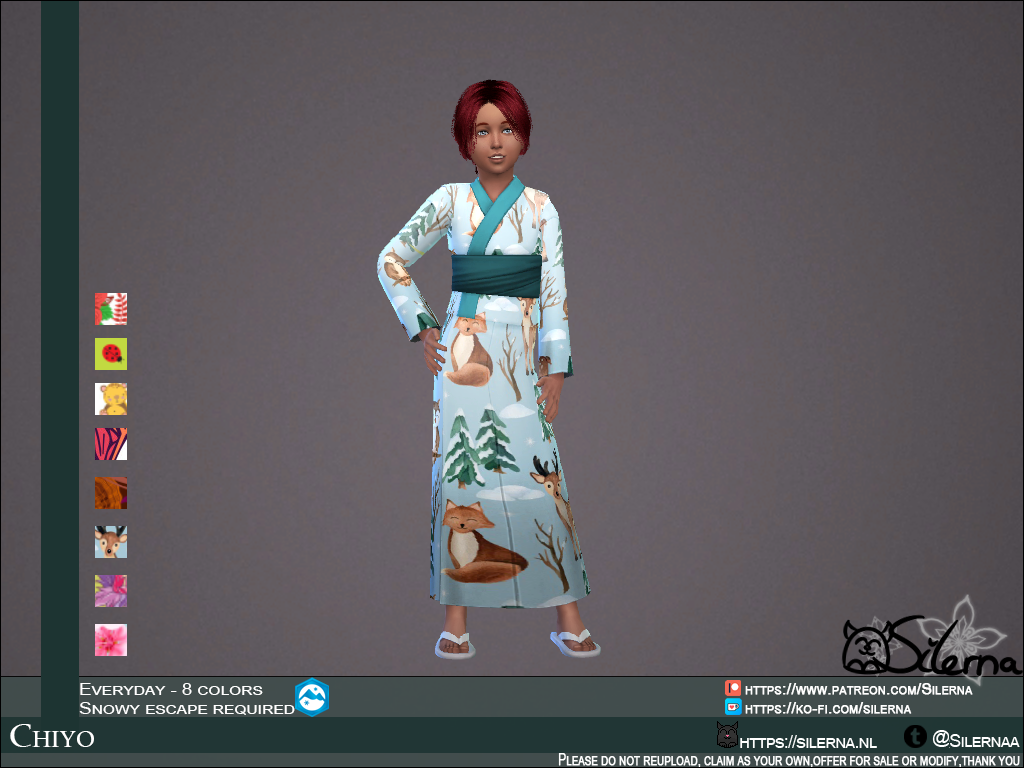 Chiyo Kimono - The Sims 4 Create a Sim - CurseForge