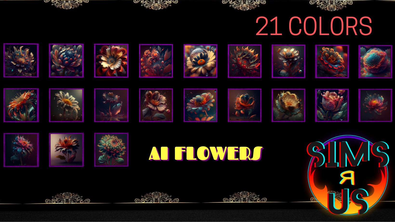 FRAMED AI FLOWERS - Gallery - The Sims 4 Build / Buy - CurseForge