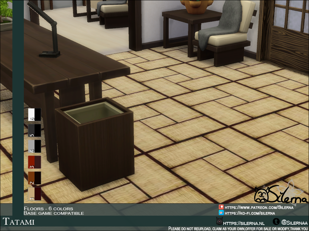 Tatami Floor - The Sims 4 Build / Buy - CurseForge
