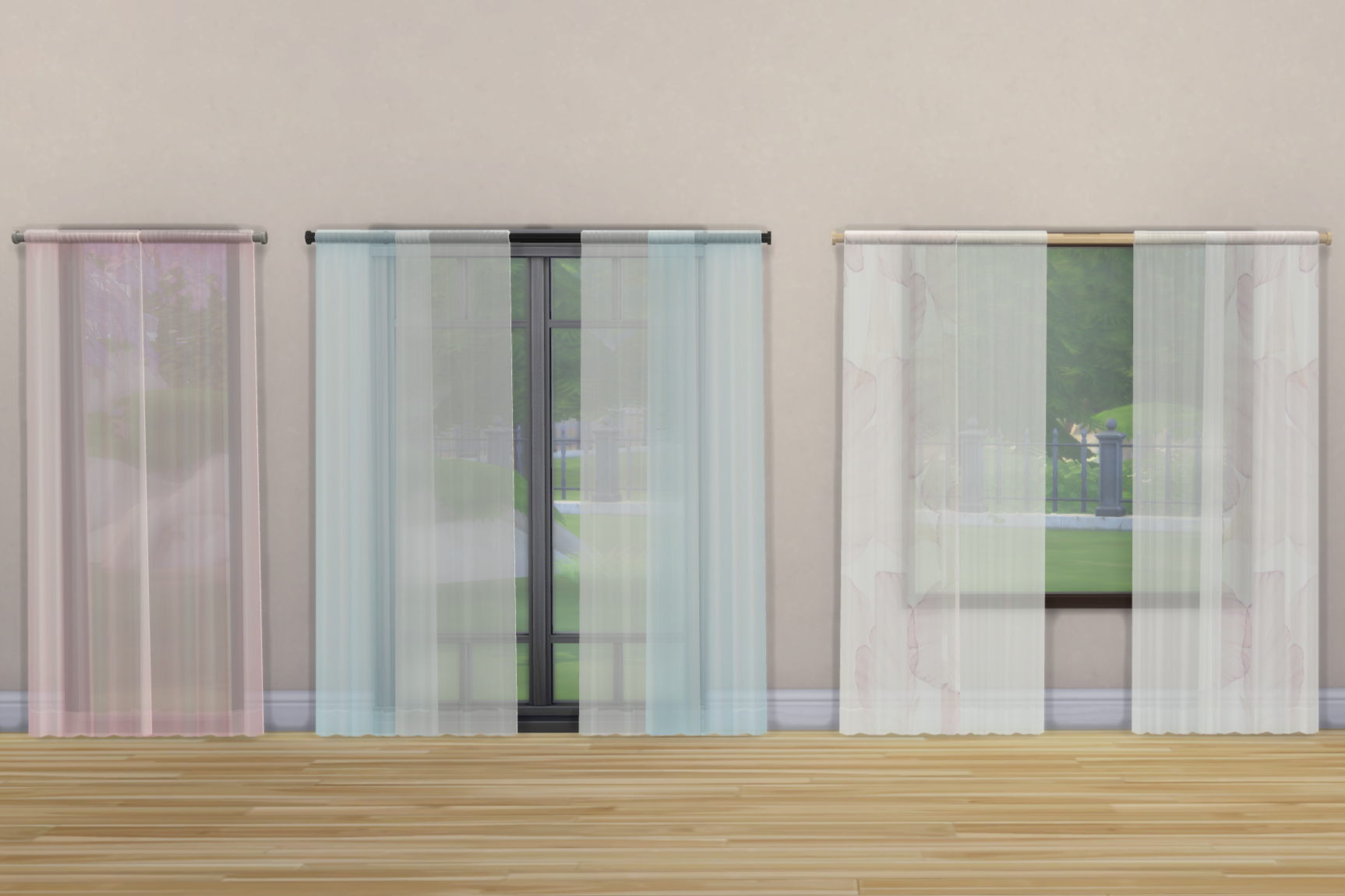 Sheer curtain - single with and without a rod - Screenshots - The Sims ...