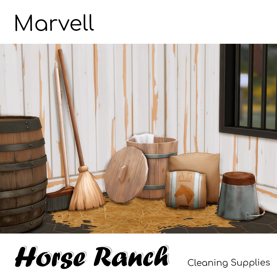 Horse Ranch Cleaning Supplies by Marvell - Gallery - The Sims 4 Build ...