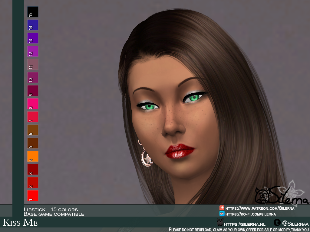 Kiss Me Lipstick - Gallery - The Sims 4 Create a Sim - CurseForge