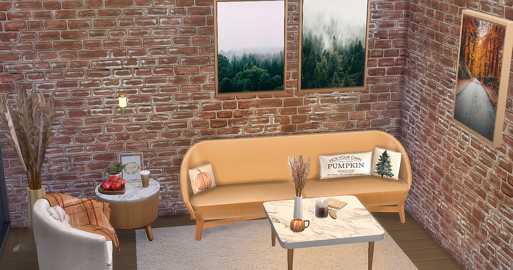 Autumn forest wall prints - The Sims 4 Build / Buy - CurseForge