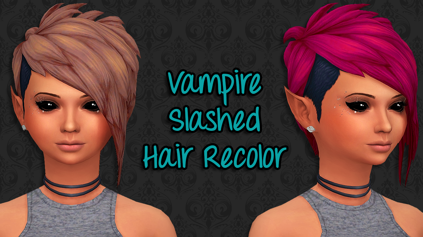 Vampire Slashed Hair Recolor - Gallery - The Sims 4 Create a Sim ...