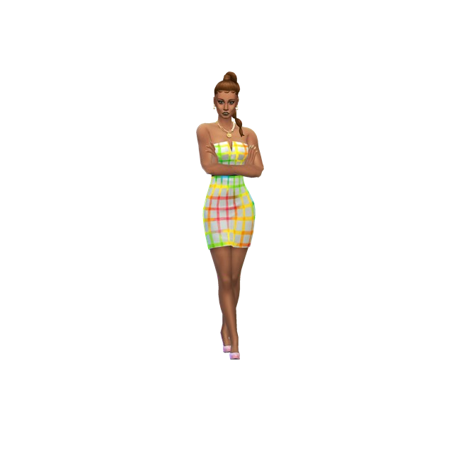 Gingham vintage dress set - Gallery - The Sims 4 Create a Sim - CurseForge
