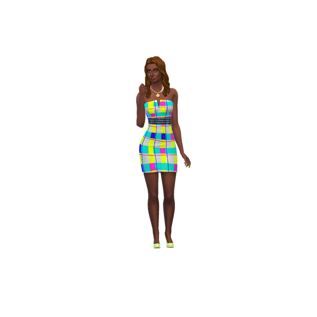 Gingham vintage dress set - Gallery - The Sims 4 Create a Sim - CurseForge
