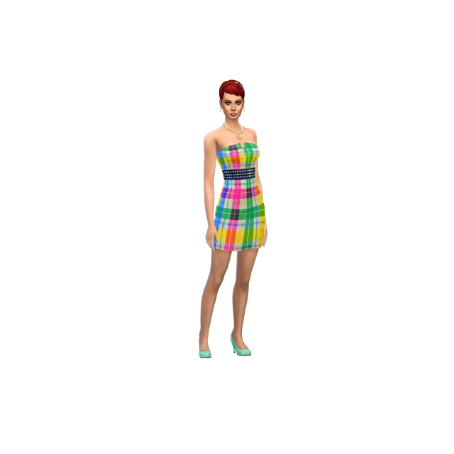 Gingham vintage dress set - Gallery - The Sims 4 Create a Sim - CurseForge