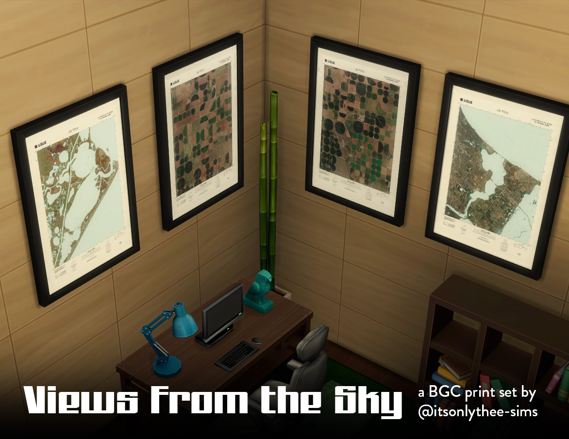 Views From the Sky - 4 BGC Aerial Survey Prints - Gallery - The Sims 4 ...