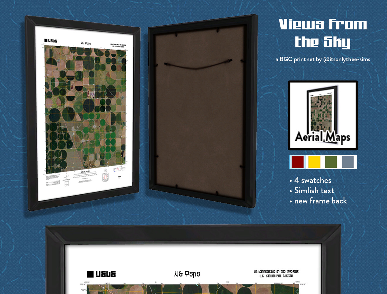 Views From the Sky - 4 BGC Aerial Survey Prints - Gallery - The Sims 4 ...