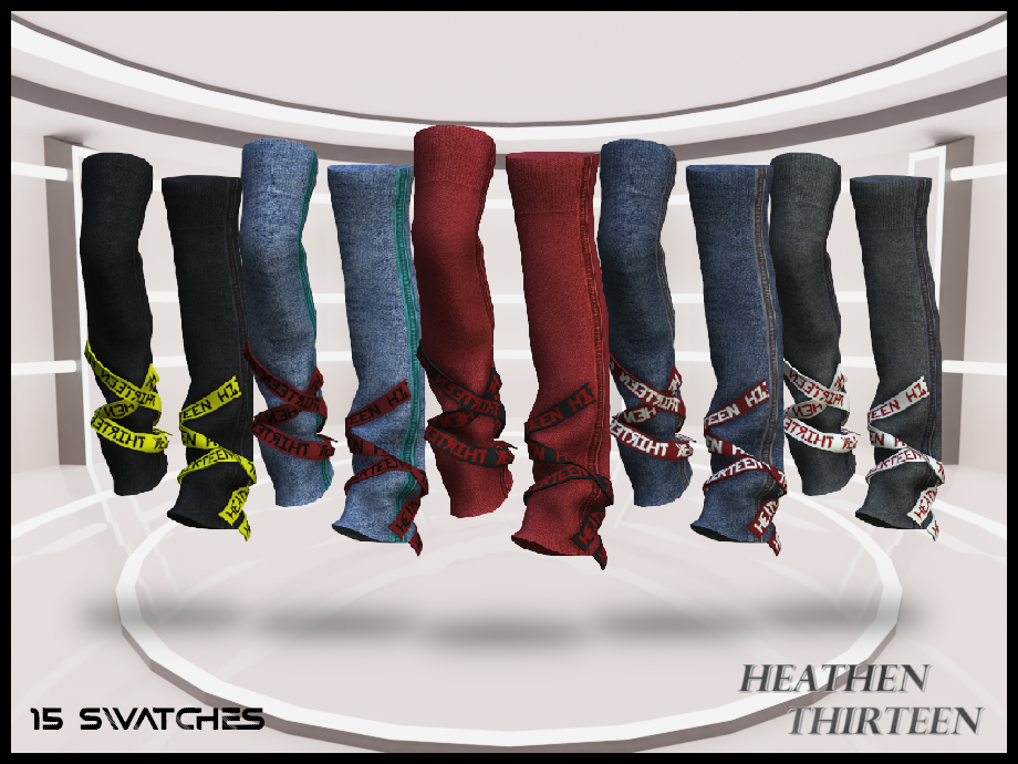 Children's Knee High Denim Leg Warmers (Socks) - Gallery - The Sims 4 ...