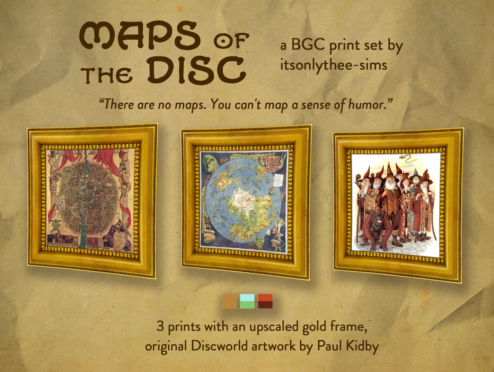 Maps of the Disc - BGC Discworld Prints Screenshots - Build / Buy - The ...