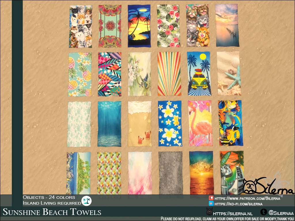 Sunshine Beach Towels - Gallery - The Sims 4 Build / Buy - CurseForge