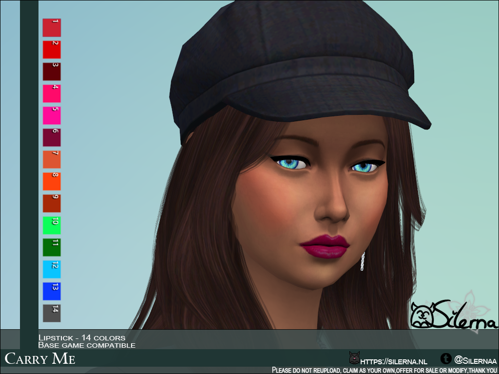 Carry Me lipstick - Gallery - The Sims 4 Create a Sim - CurseForge