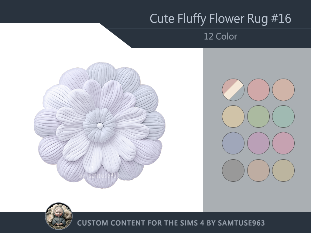 Cute Fluffy Flower Dance Rug #16 Samtuse963 - Screenshots - The Sims 4 ...