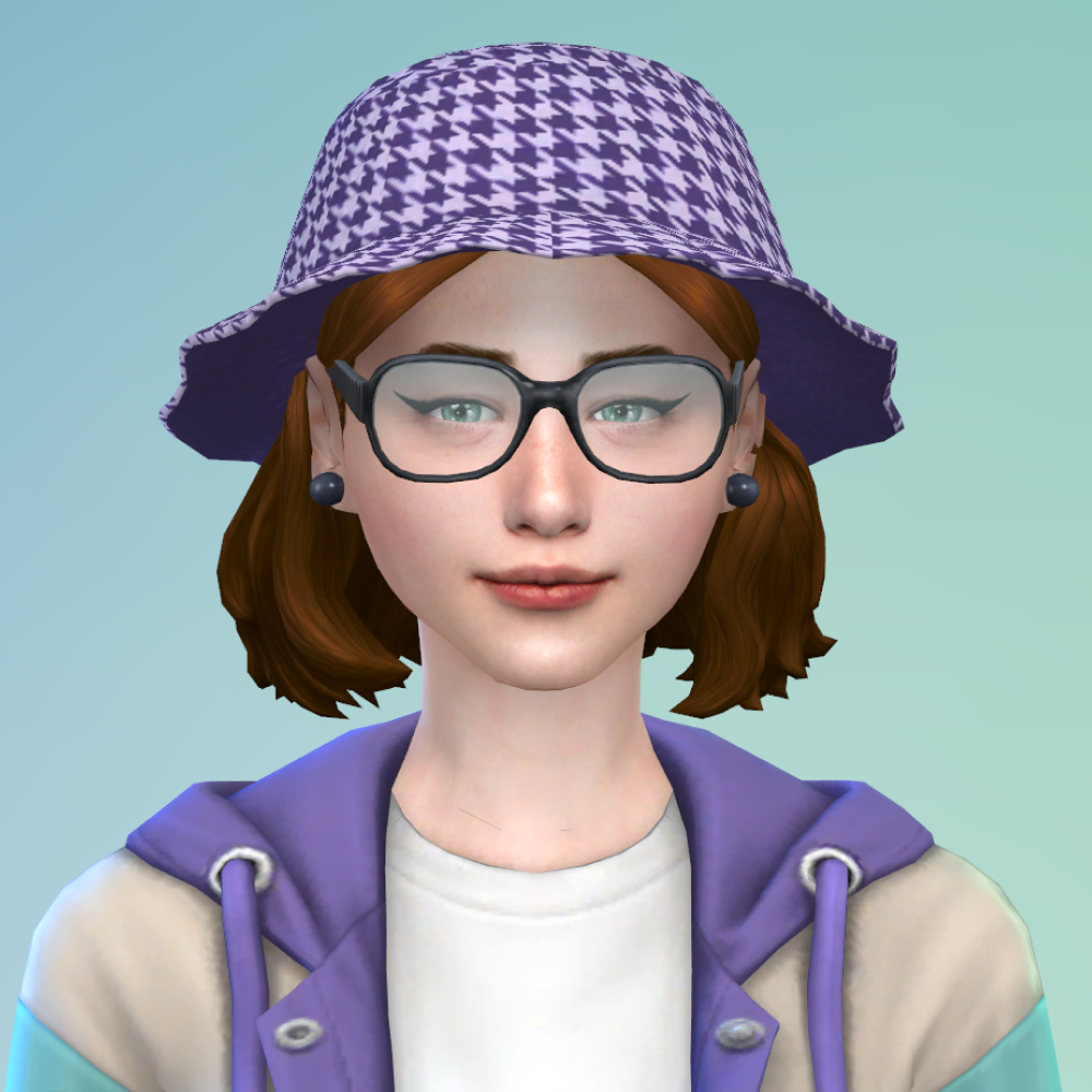 bucket hat with houndtooth pattern (8 VARIATIONS) - Gallery - The Sims ...