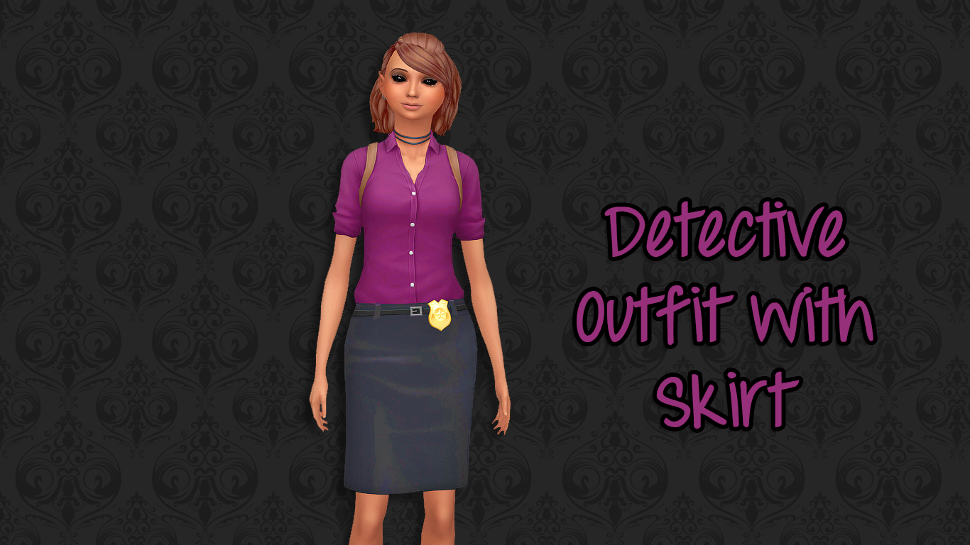 Detective Outfit with Skirt - Gallery - The Sims 4 Create a Sim ...