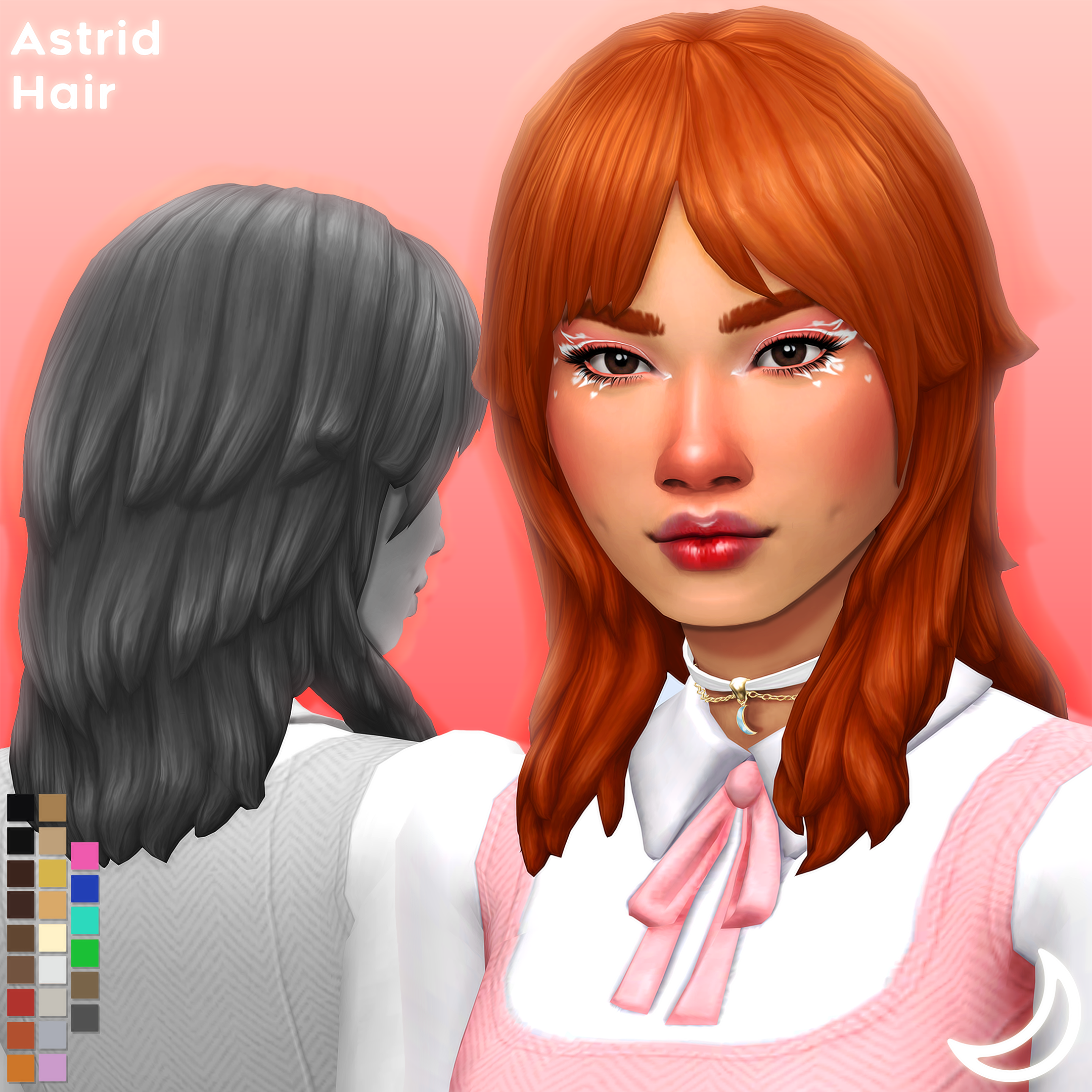 Astrid Hairstyle - Gallery - The Sims 4 Create a Sim - CurseForge