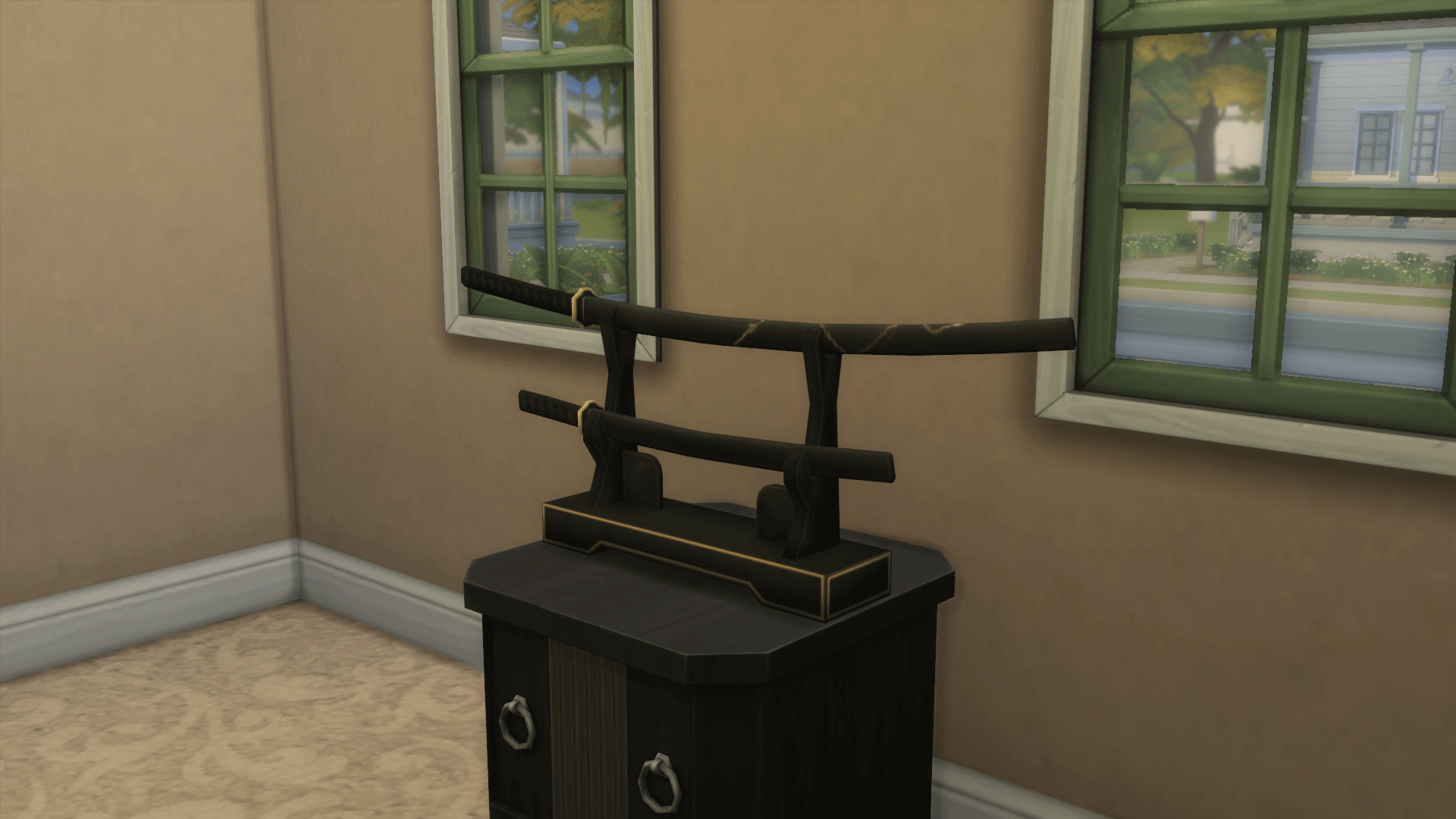 Double Katana Sword Stand - Gallery - The Sims 4 Build / Buy - CurseForge