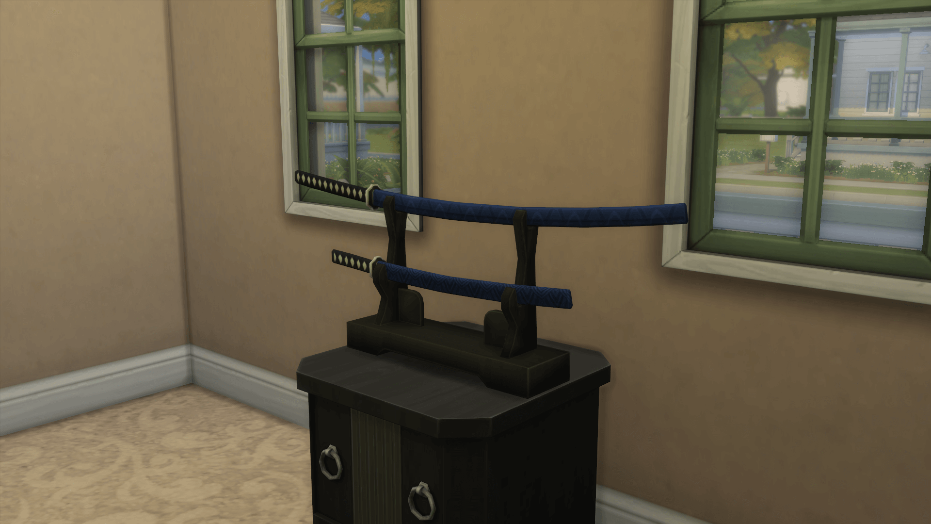 Double Katana Sword Stand - Screenshots - The Sims 4 Build / Buy ...