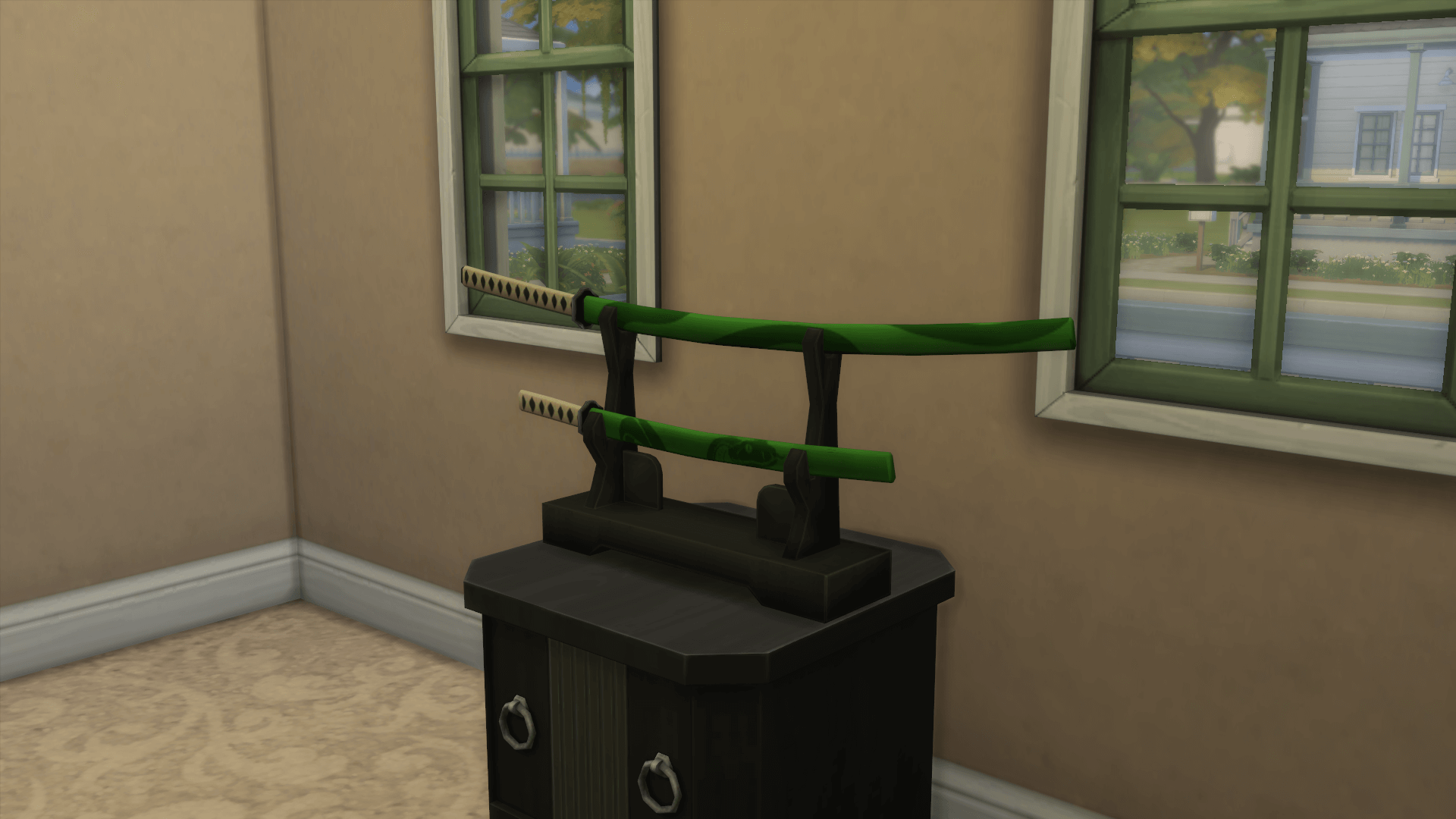 Double Katana Sword Stand - Gallery - The Sims 4 Build / Buy - CurseForge