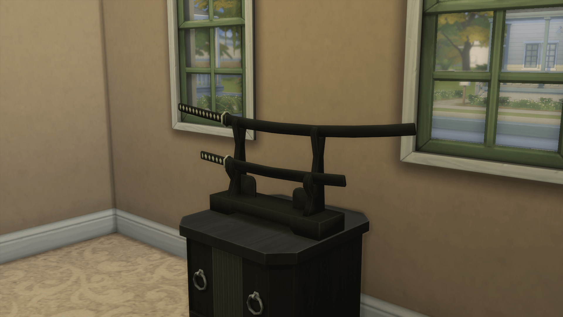 Double Katana Sword Stand - Gallery - The Sims 4 Build / Buy - CurseForge