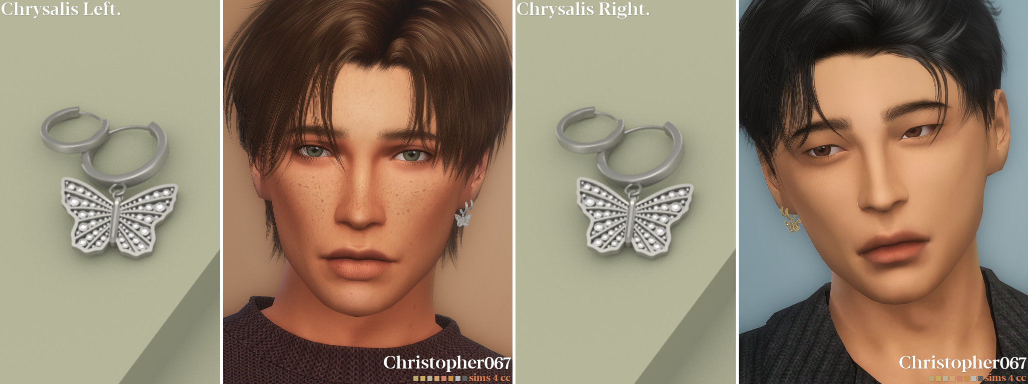 Chrysalis Earrings - Male - Gallery - The Sims 4 Create a Sim - CurseForge