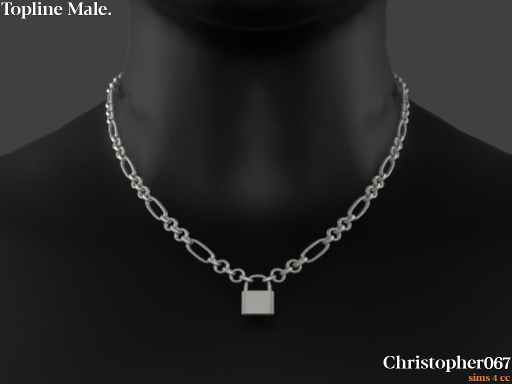 Topline Necklace - Male - Screenshots - The Sims 4 Create a Sim ...
