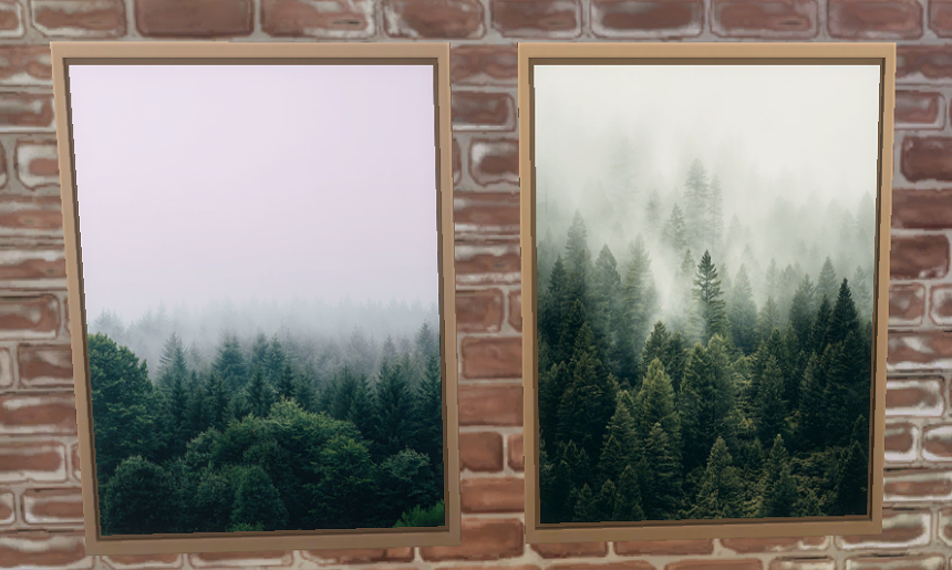Autumn forest wall prints - Gallery - The Sims 4 Build / Buy - CurseForge