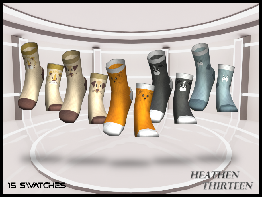 Kid's Animal Pattern Socks - Screenshots - The Sims 4 Create a Sim ...