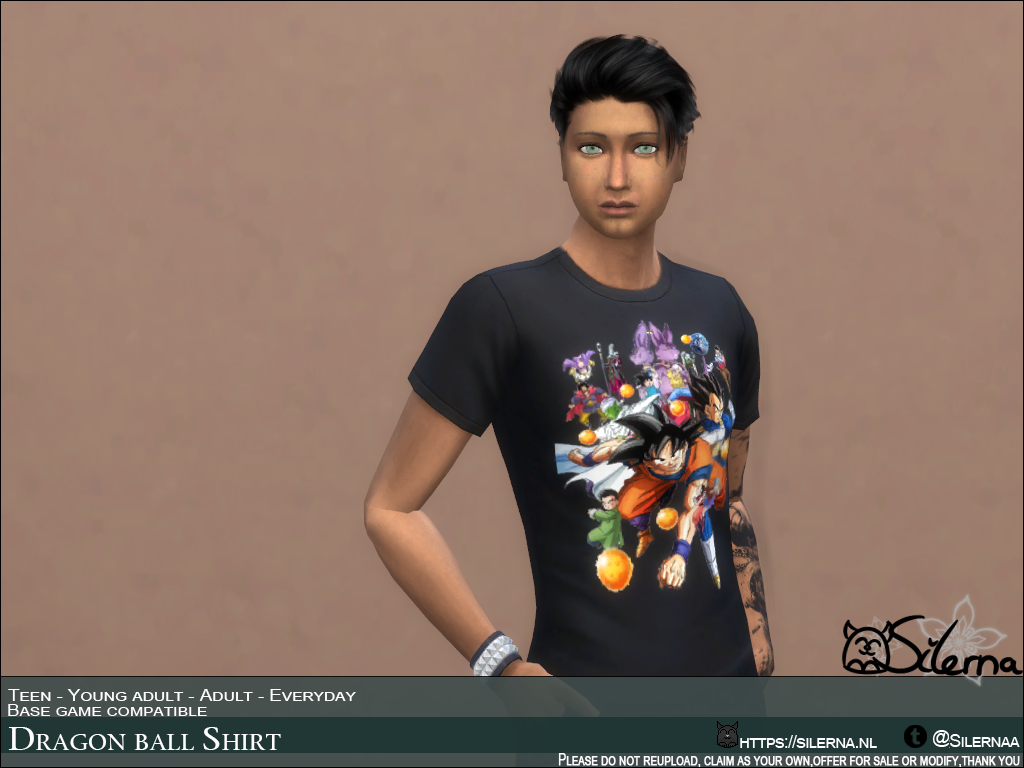 DBZ shirts - Gallery - The Sims 4 Create a Sim - CurseForge