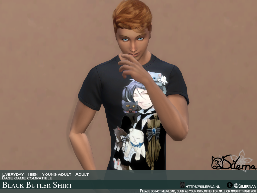 Black Butler Shirts - Gallery - The Sims 4 Create a Sim - CurseForge