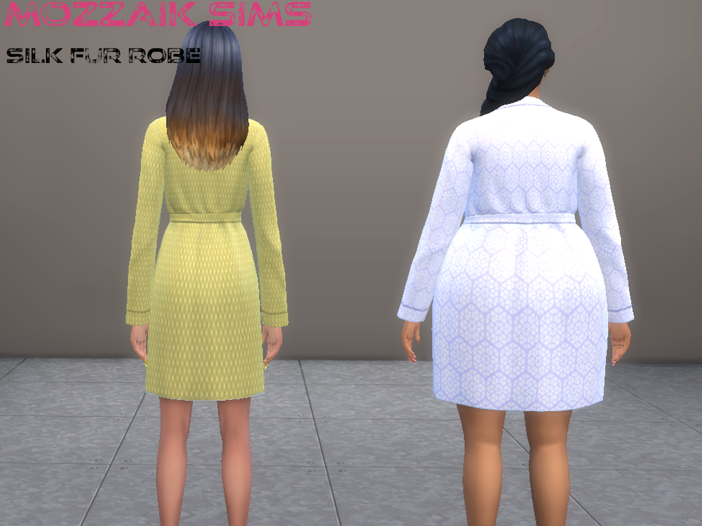 Silk Robe With and Without Fur - Gallery - The Sims 4 Create a Sim ...