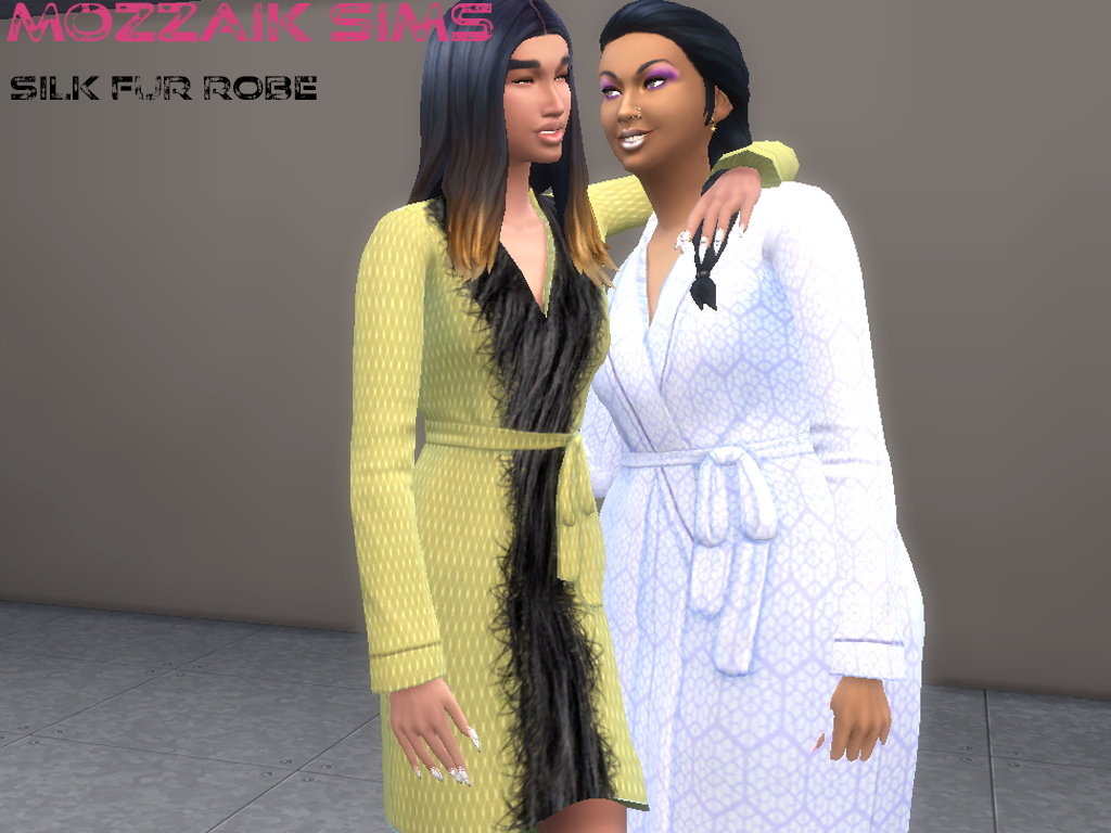 Silk Robe With and Without Fur - Gallery - The Sims 4 Create a Sim ...