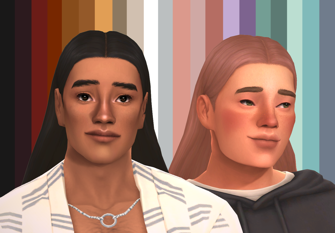 SDX026 - Lucky Hair Palette Recolor (Base Game-Masculine) - The Sims 4 ...