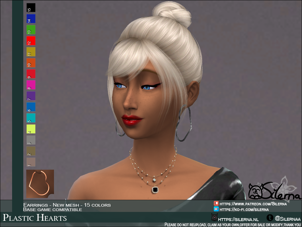 Plastic Hearts Hoops - Gallery - The Sims 4 Create a Sim - CurseForge