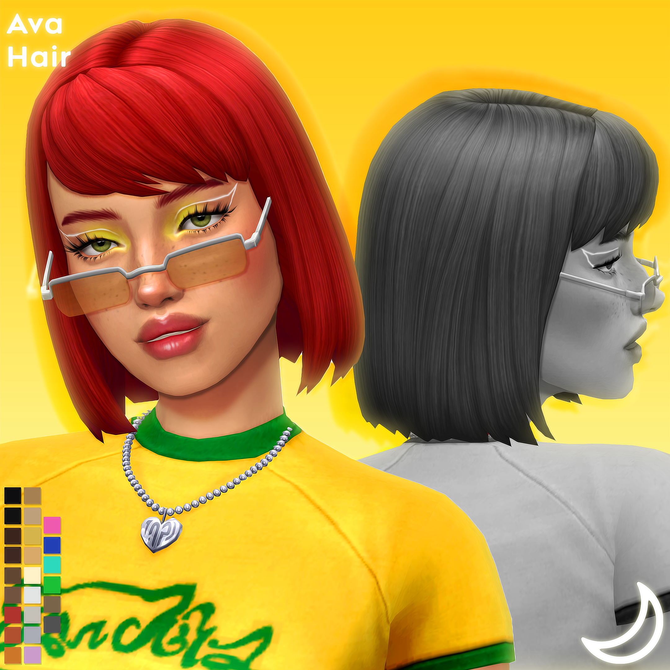 Ava Hair - Gallery - The Sims 4 Create a Sim - CurseForge