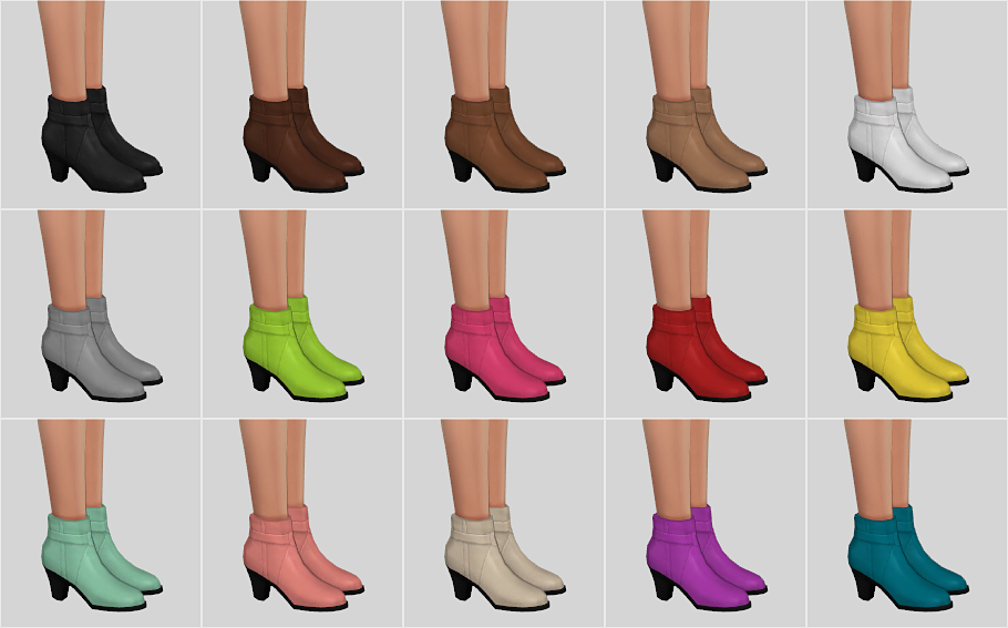 [Veranka] Ankle Boots - Screenshots - The Sims 4 Create a Sim - CurseForge