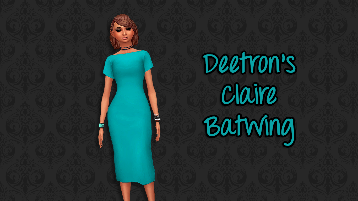 Deetron Claire Batwing Dress Recolor - Gallery - The Sims 4 Create a ...