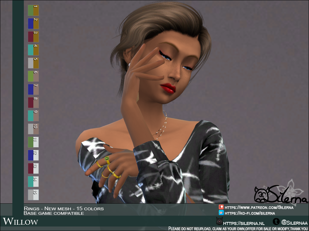 Willow Ring set - Gallery - The Sims 4 Create a Sim - CurseForge