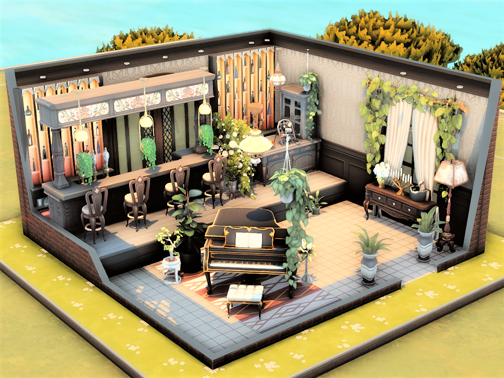 Blooming Bar Room NO CC - Gallery - The Sims 4 Rooms / Lots - CurseForge