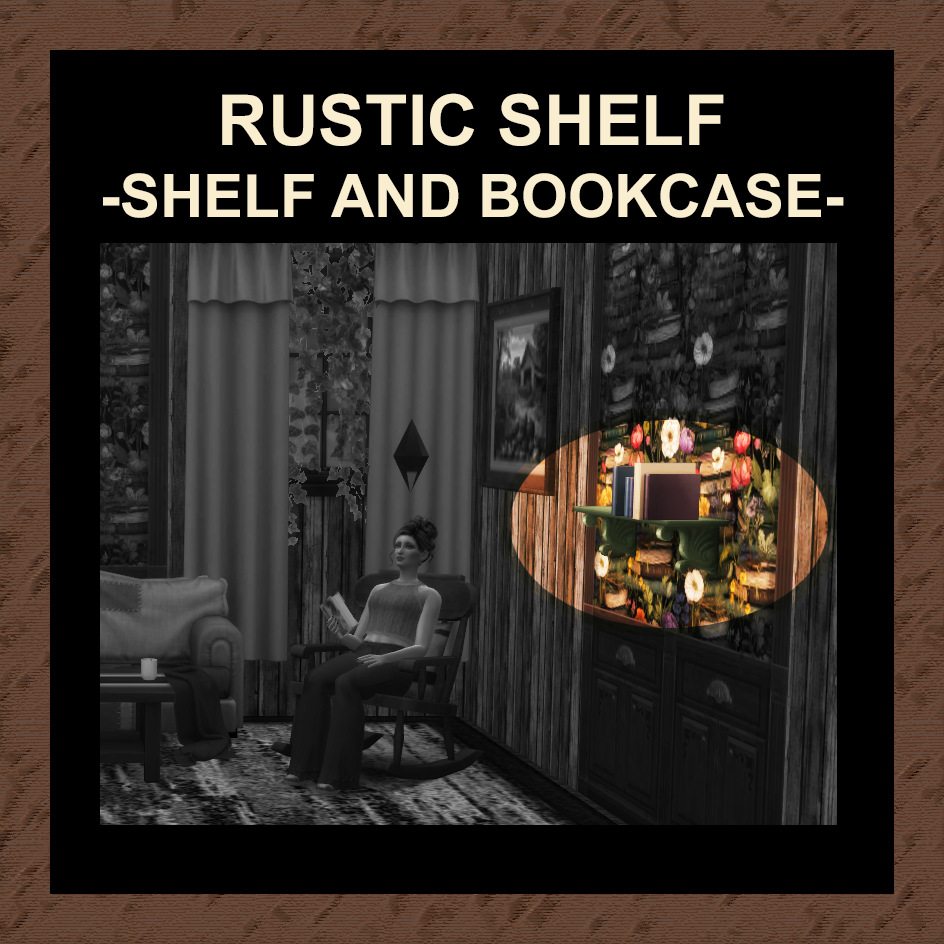 Rustic Shelf - Functional Shelf and Bookcase with Recolours - Gallery ...