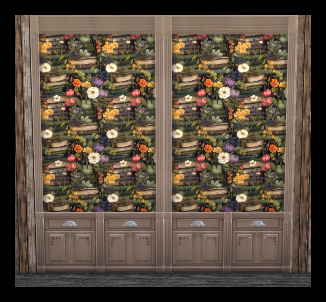 Library Wallpaper - Gallery - The Sims 4 Build / Buy - CurseForge