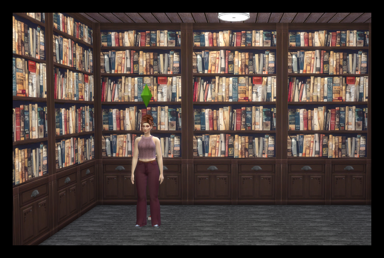 Library Wallpaper - Screenshots - The Sims 4 Build / Buy - CurseForge